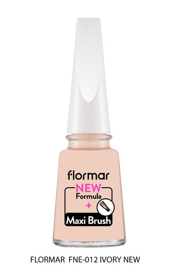 Flormar Oje Nail Enamel 012 Ivory New | Kağan Parfümeri